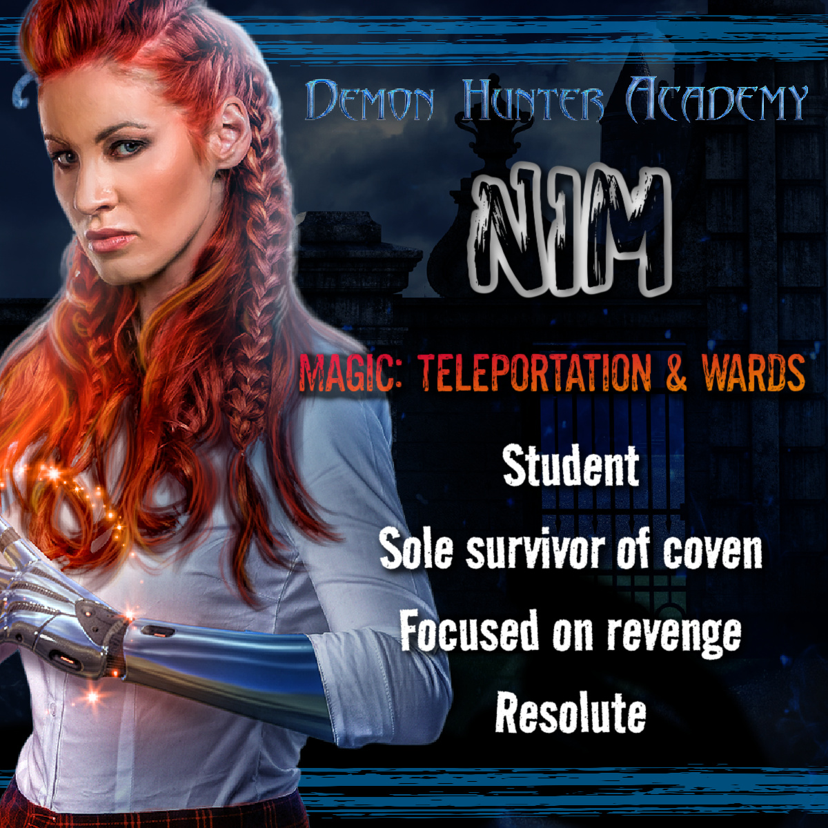 Meet Nimue from Demon Hunter Academy – Traci Lovelot